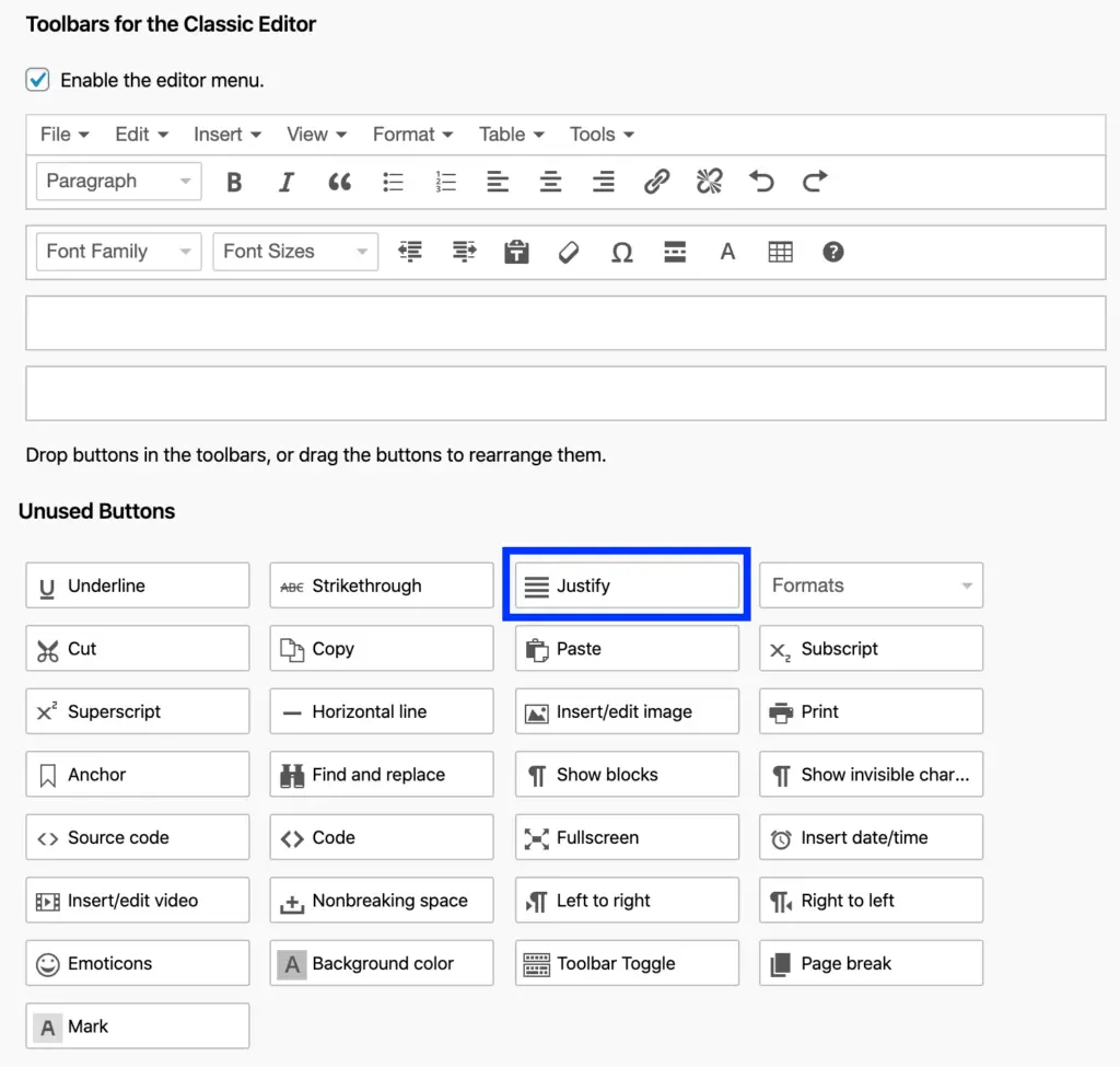 How To Justify Text In WordPress year 